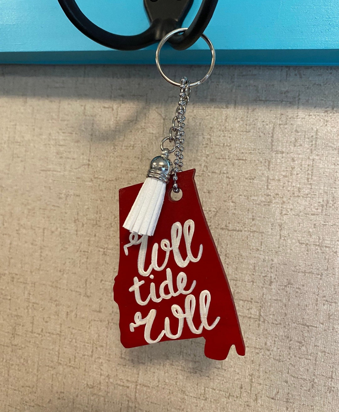 Roll Tide Wooden Keychain State of Alabama Alabama Shape Crimson Tide ...