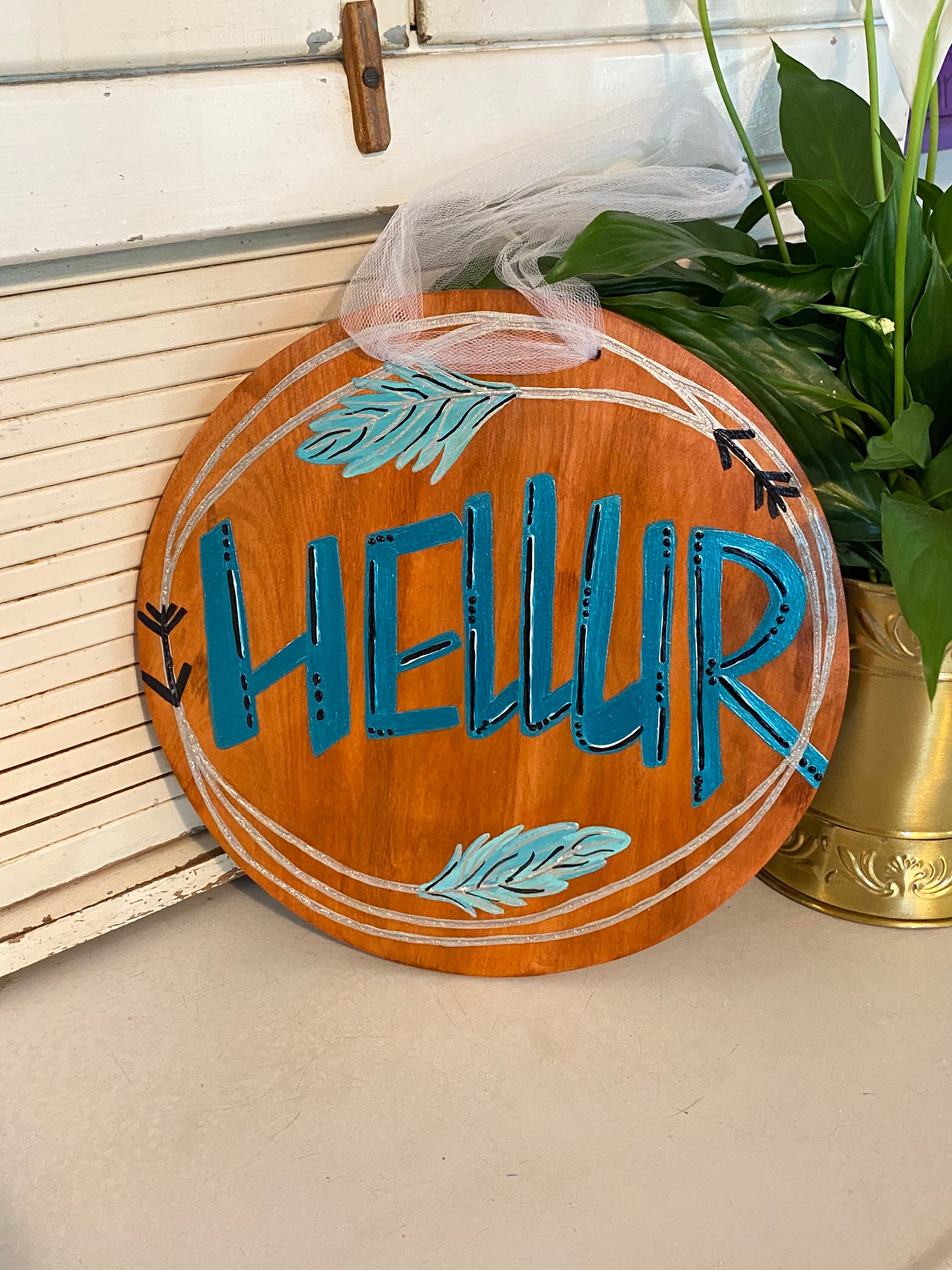 Hellur Door Hanger/ Hellur Welcome Sign/ Madea Inspired/ Funny - Etsy