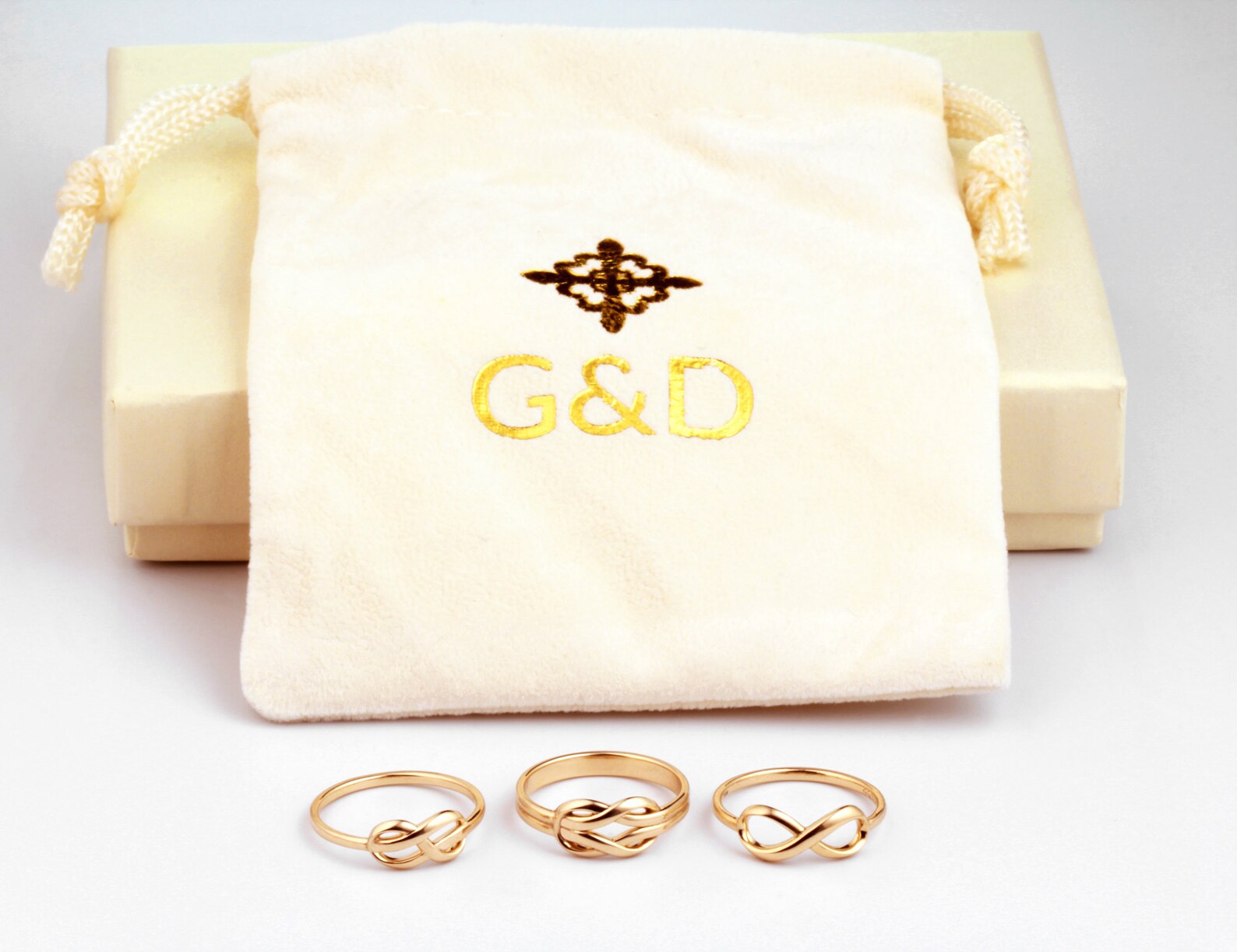 Pure Solid 14K 18k Gold Infinity Ring Sizes 4-10 Available | Etsy