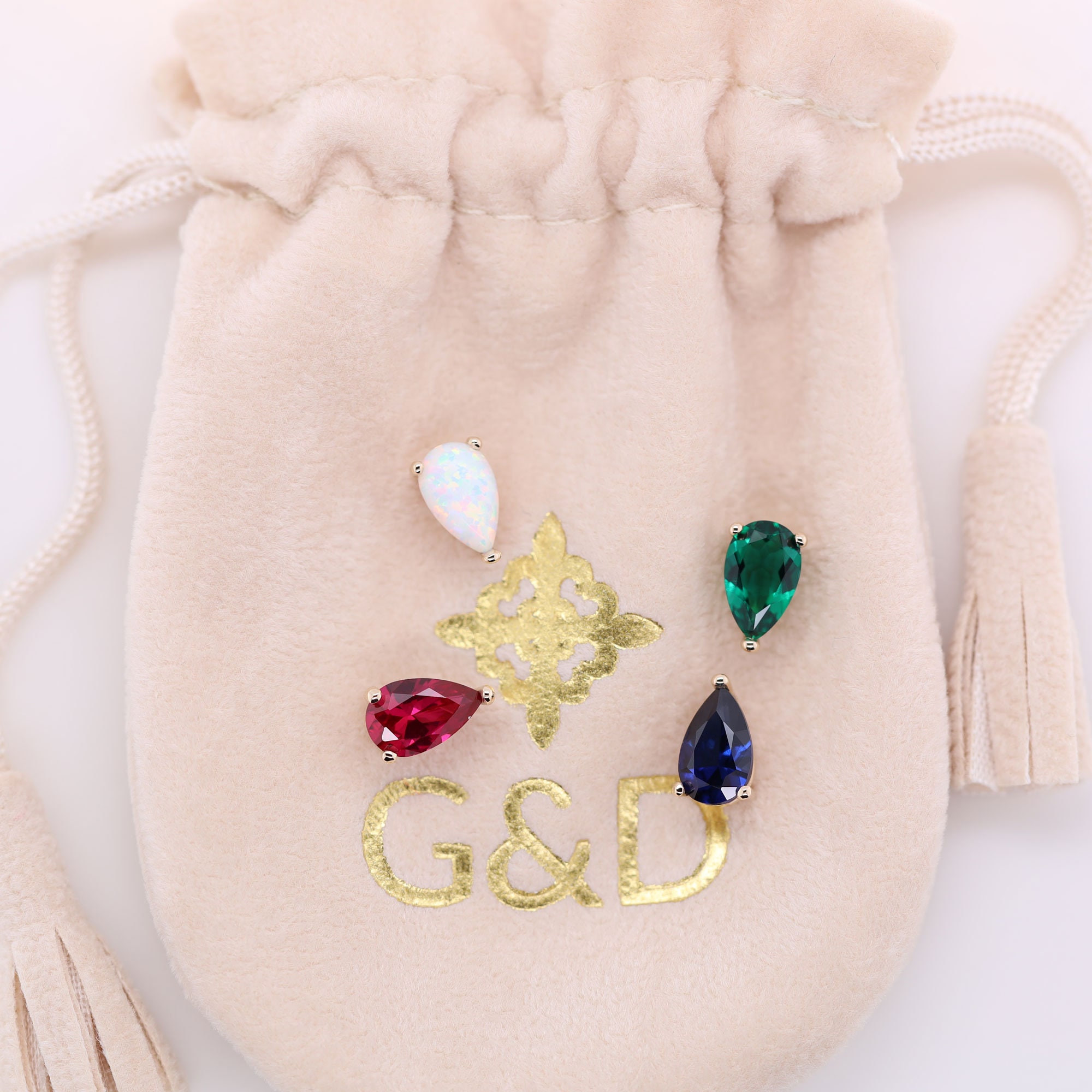 Personalized 14K Gold Ruby Necklace, Birthstone Necklace Gifted, Dainty ...