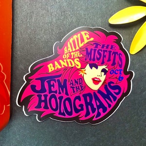 Jem and the Holograms STICKER Psychedelic Poster Art Nouveau - Etsy
