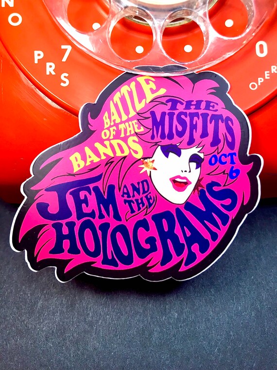 Jem and the Holograms STICKER Psychedelic Poster Art - Etsy