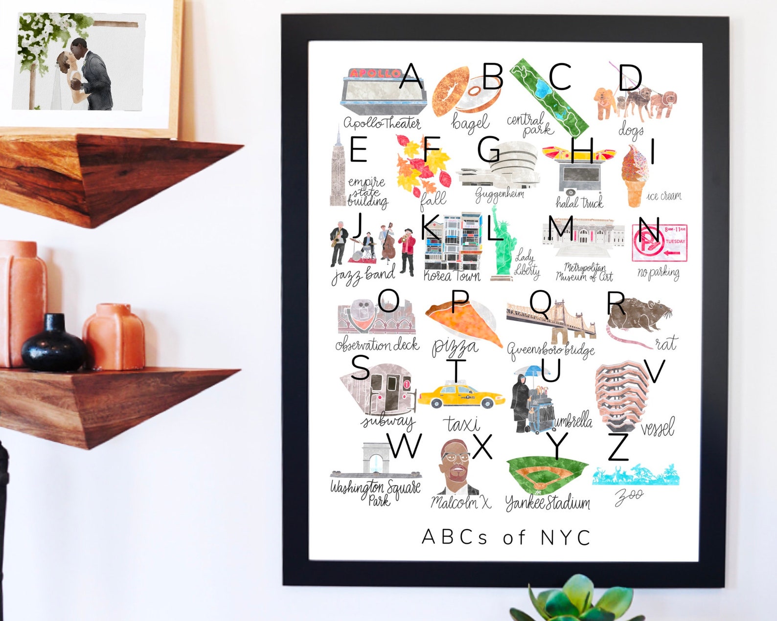 NYC Alphabet Poster Digital Download / Nursery Print / New York Kids ...