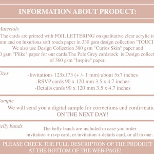 Personalized Wedding Invitation Acrylic Suite | Clear Invite With RSVP ...