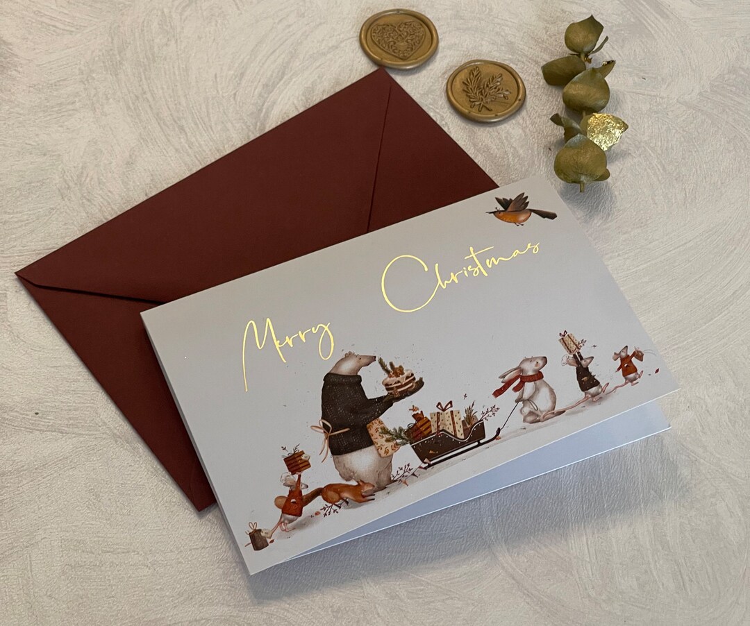 Personalized Christmas Message Cards | Custom Holiday Greeting Cards ...