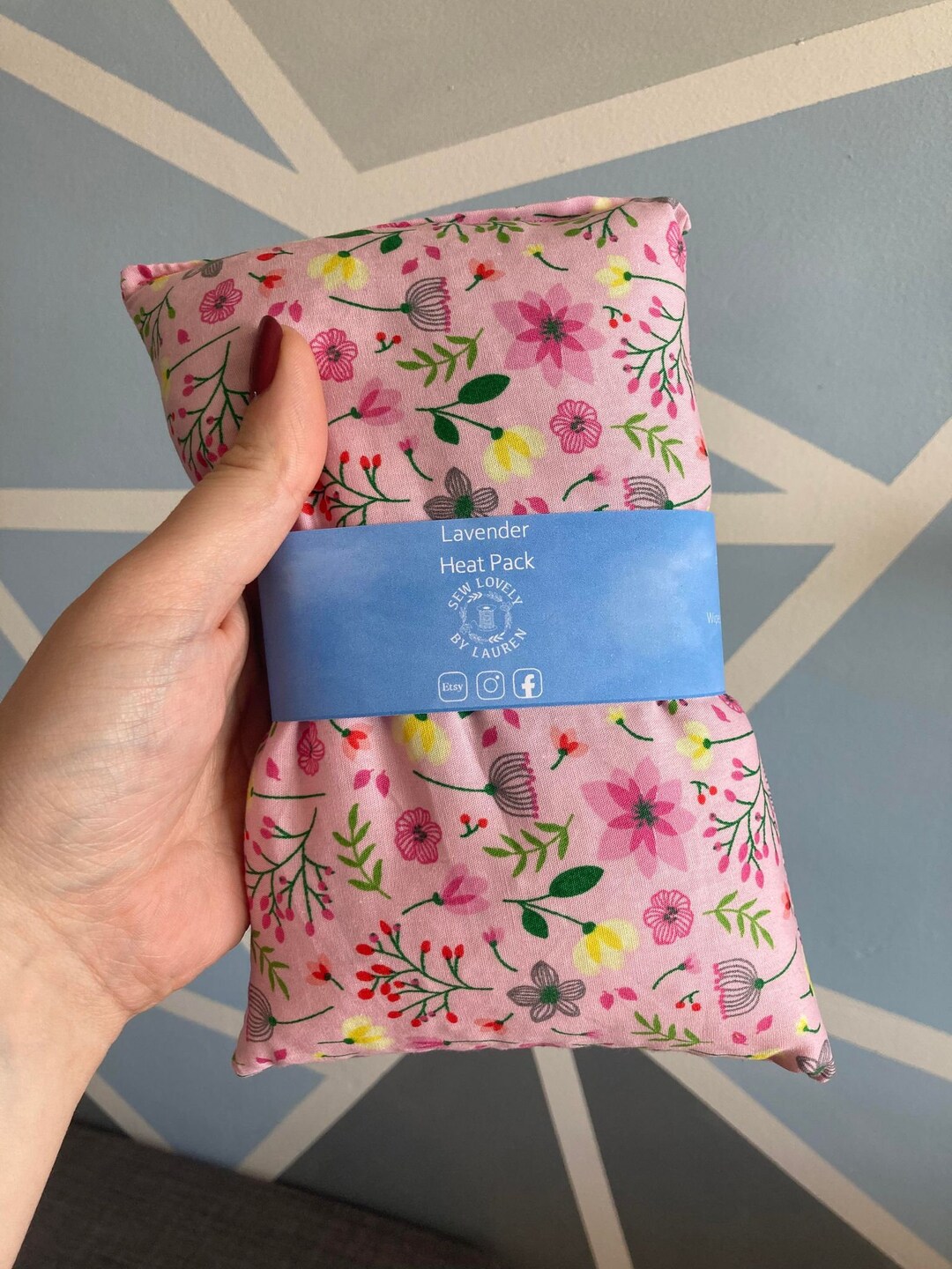 Pink Floral Lavender Heat Pack - Etsy
