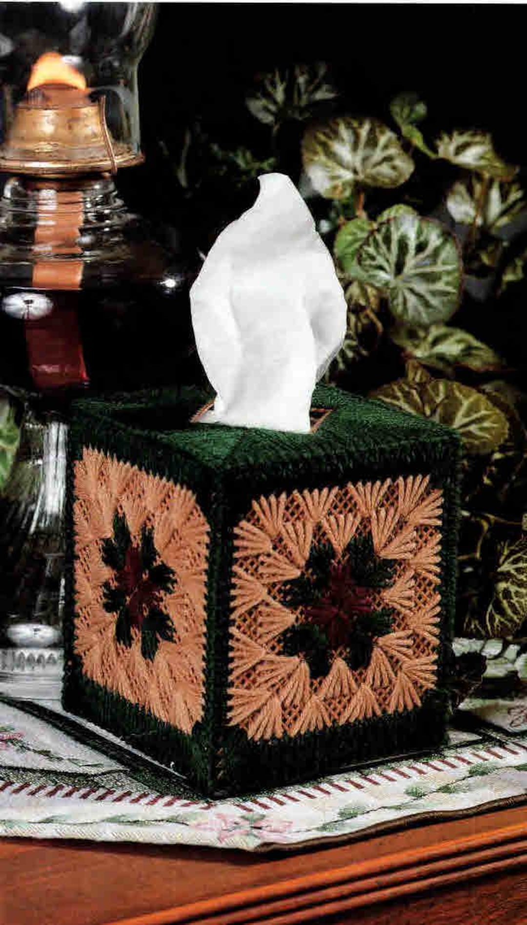 Granny Squares Plastic Canvas Tissue Topper PDF - Etsy