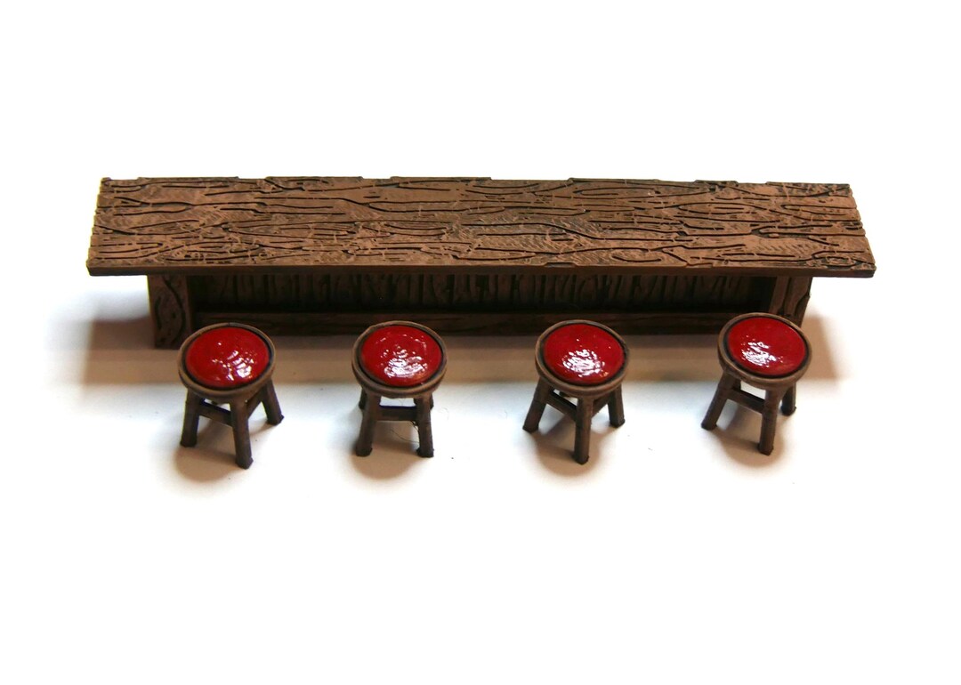 Medieval Tavern Bar and Stools - TER005 - Bits for Use With Warhammer ...
