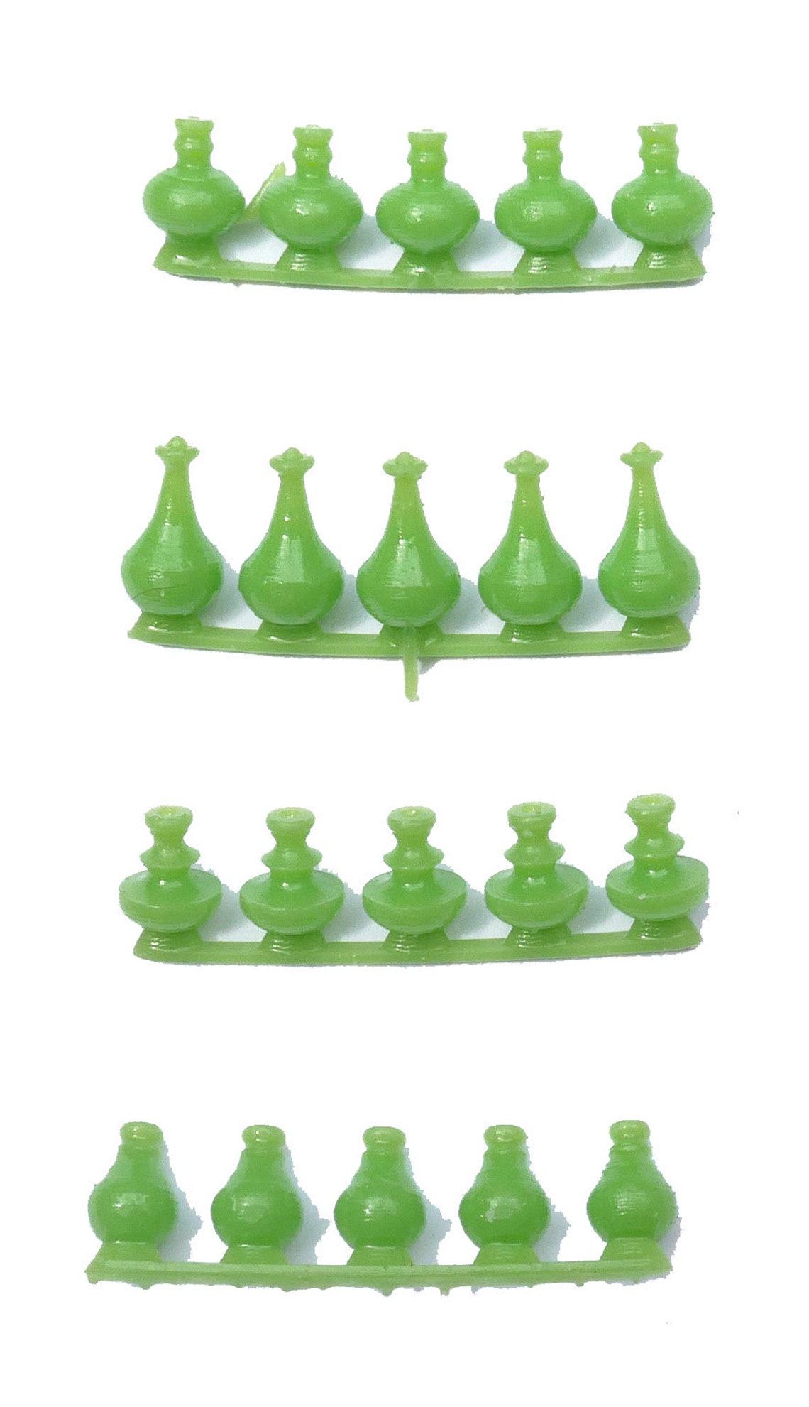 Potion Bottles Opaque Green - Small - Resin Bits for Use With Warhammer ...