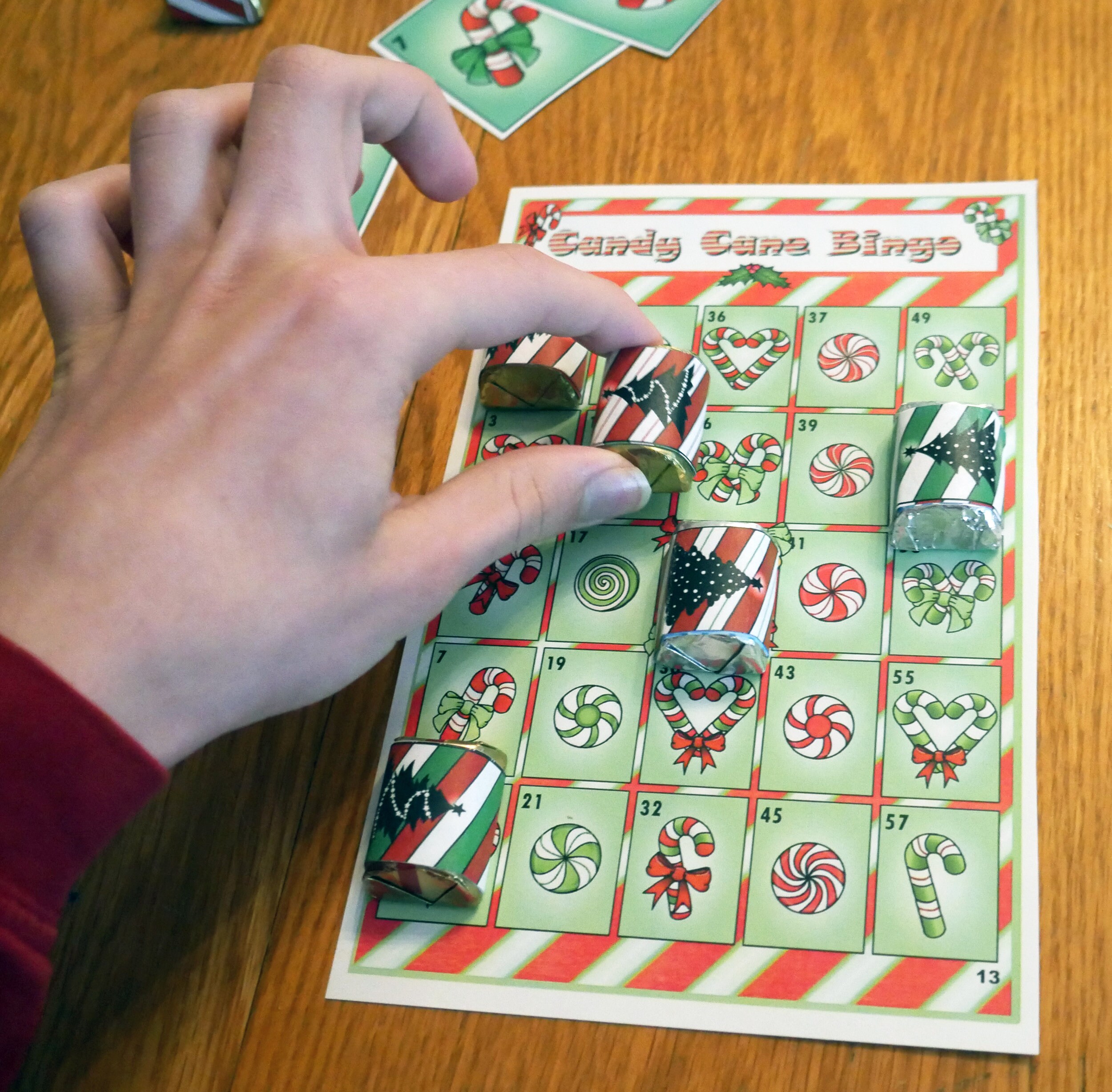 Candy Cane Christmas Bingo Cards - Digital Printable Parties INSTANT ...