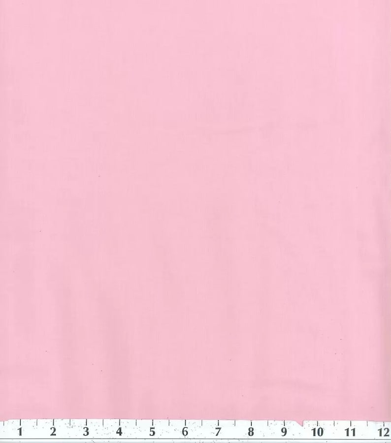 Baby Pink Kona Cotton Fabric: Solid Color Quilt Material - Etsy