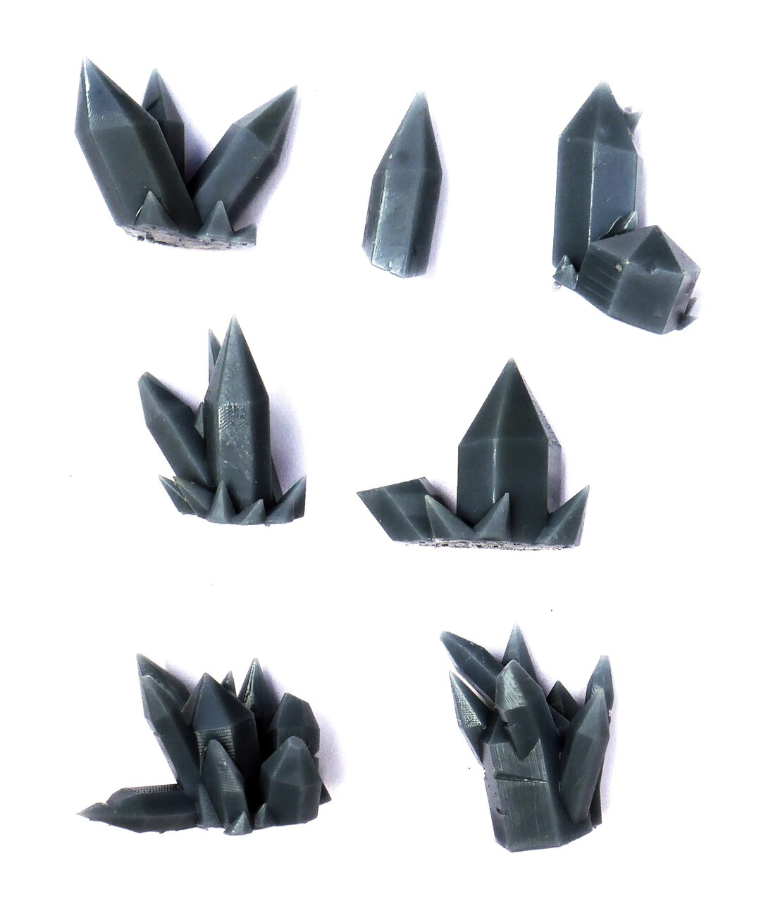 Gray Resin Crystals Bits - Last Stand Crystal Garden CRY010 - Crystals ...