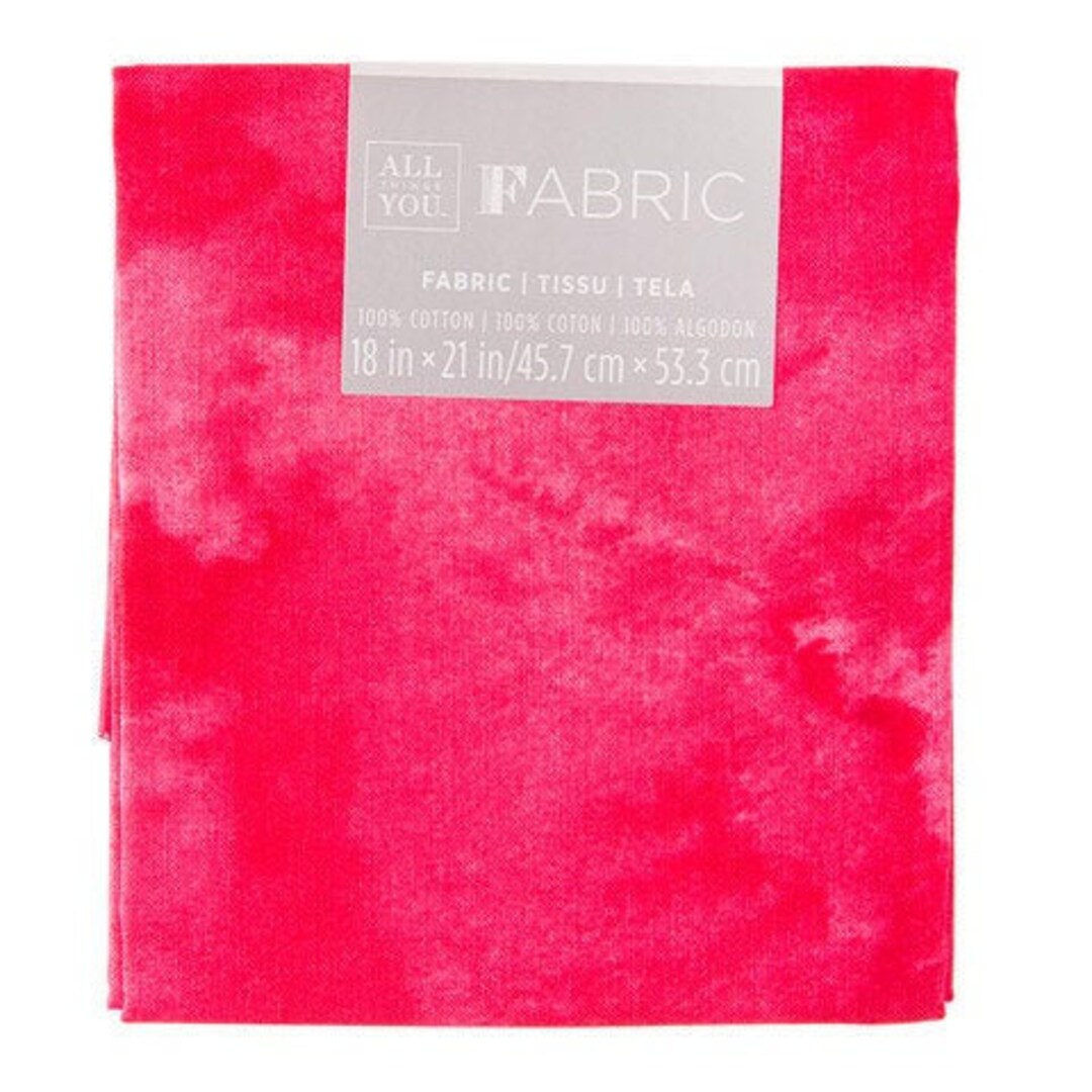 Deep Pink Textured Cotton Fabric Fat Quarter (18x21 Inches) - Etsy