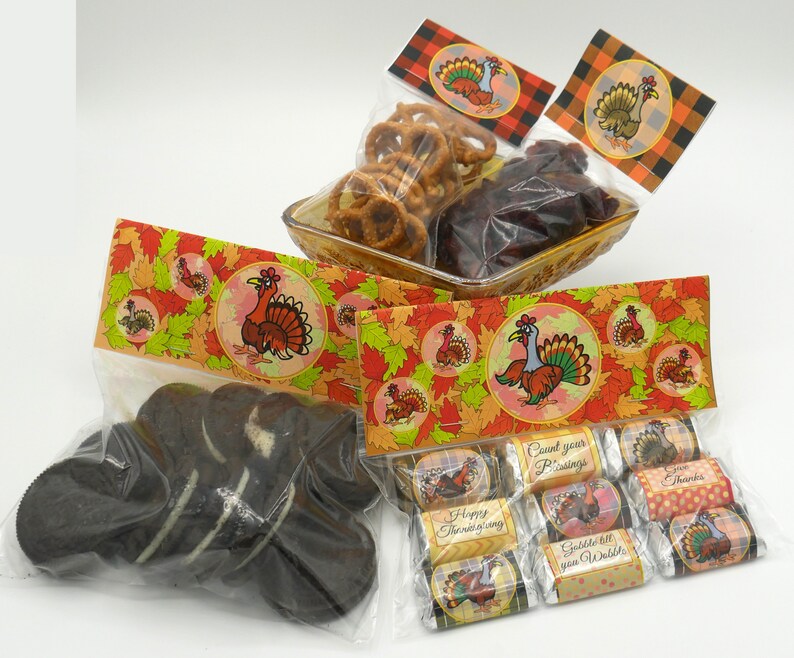 INSTANT DOWNLOAD Turkey Thanksgiving Goodie Bag Toppers - Etsy