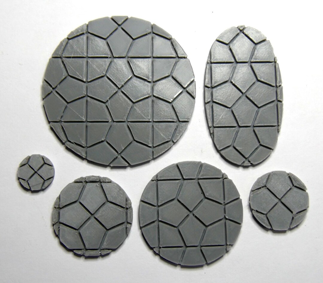 60mm Oval 40mm 30mm 25mm 14mm - Pentagon Tile Mosaic Bases - Bits for ...