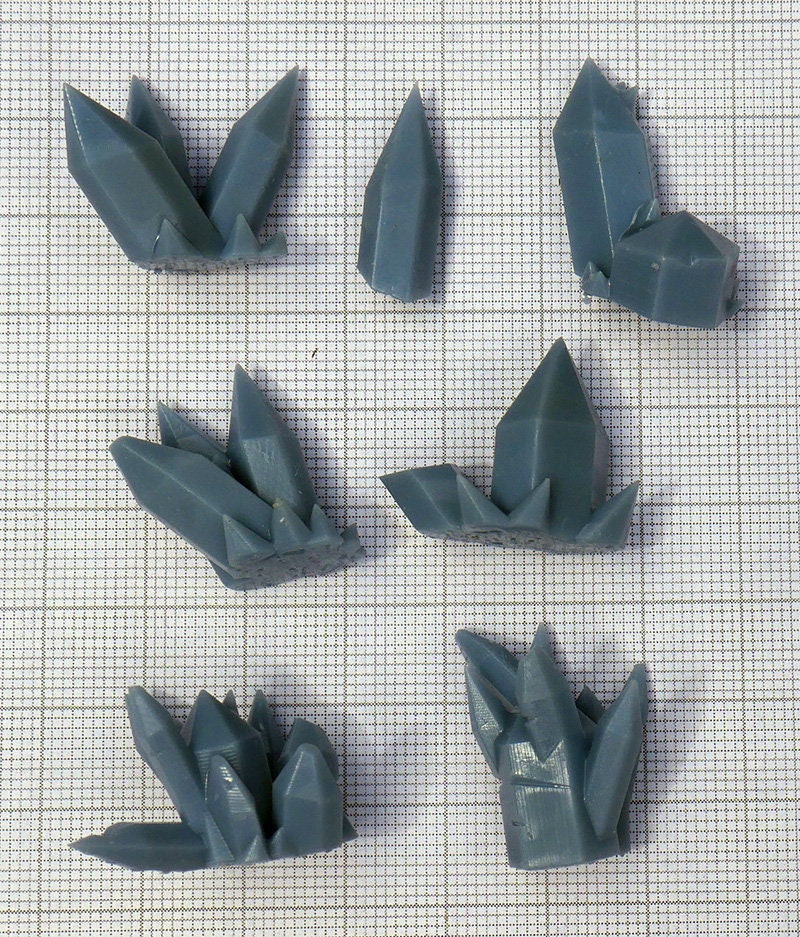 Gray Resin Crystals Bits - Last Stand Crystal Garden CRY010 - Crystals ...