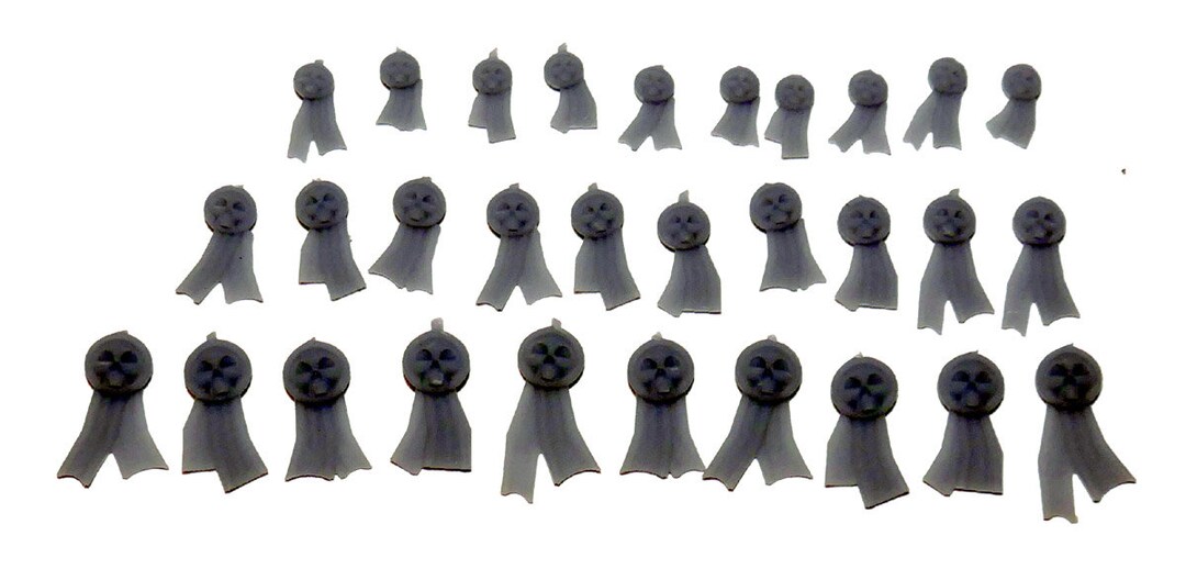 Ribbon Seals - Skull - Resin Bits for Use With Warhammer, 40K, D&D ...