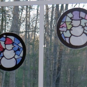 Snowmen Silhouette Suncatcher Digital Cut Files INSTANT DOWNLOAD DIY ...