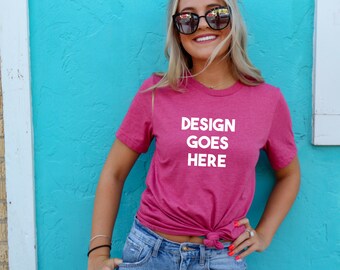 Heather Raspberry Mockup - Etsy