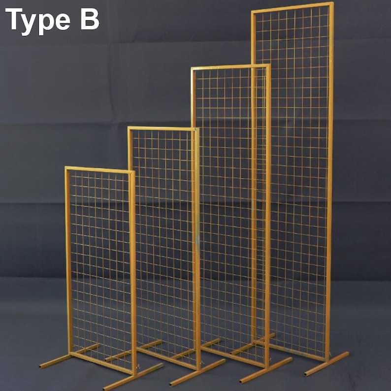 NEW. Metal Grid Screen Decoration Wedding Background white | Etsy