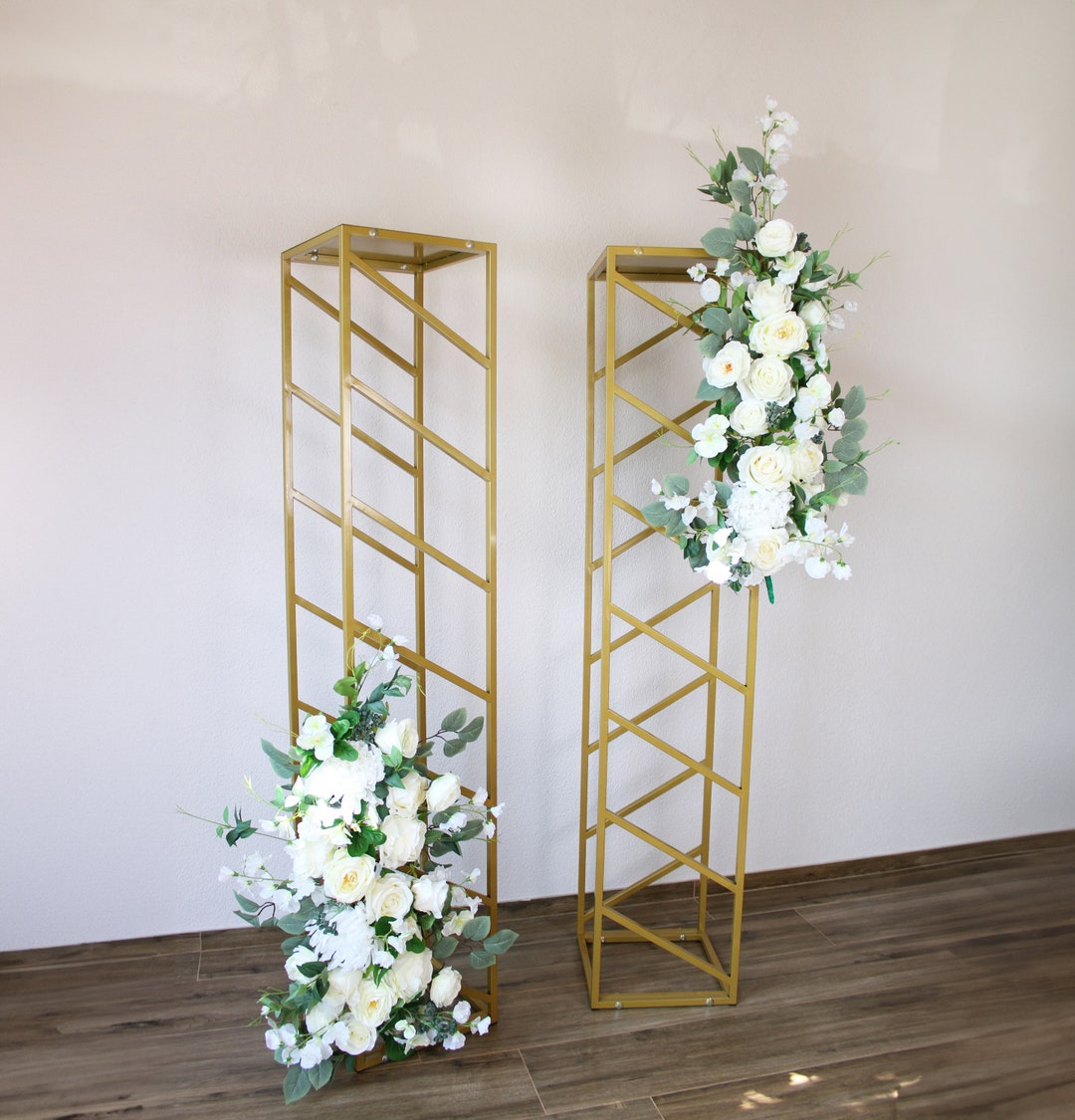 Wedding Stand With Bars Wedding Cake Stand Wedding Decor Metal Wedding ...