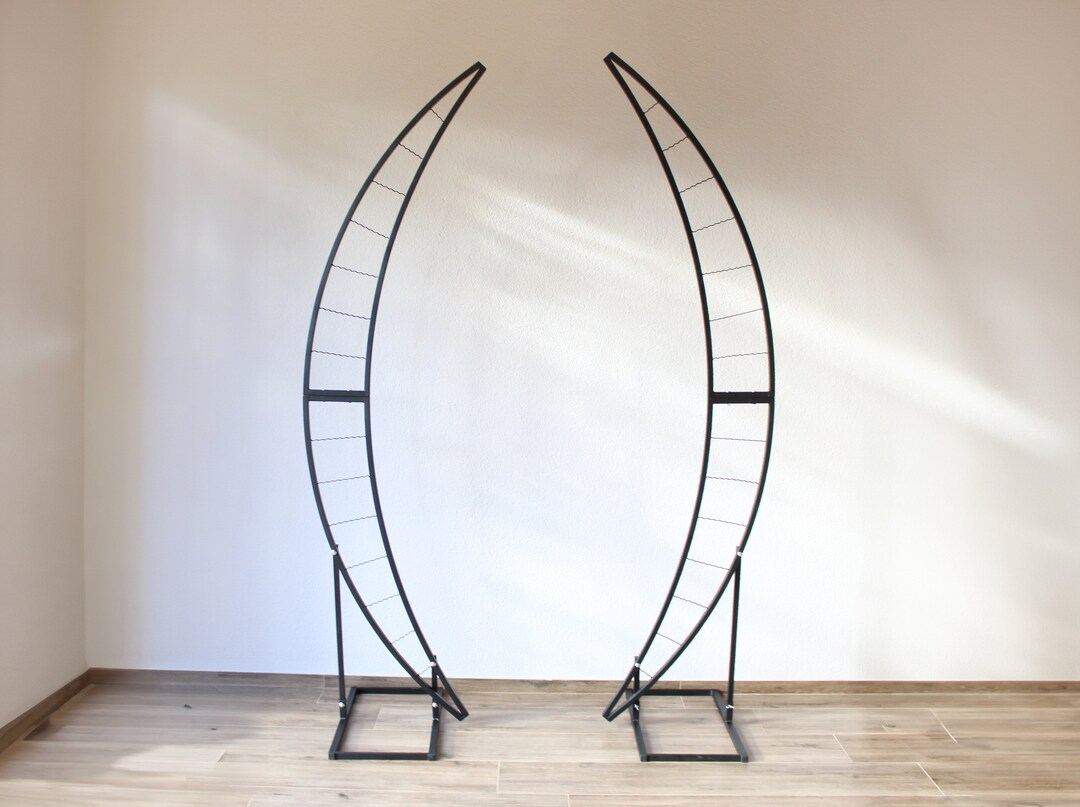 Set of 2 Metal Wedding Crescent Stands Ceremony Wedding Moon Arch - Etsy