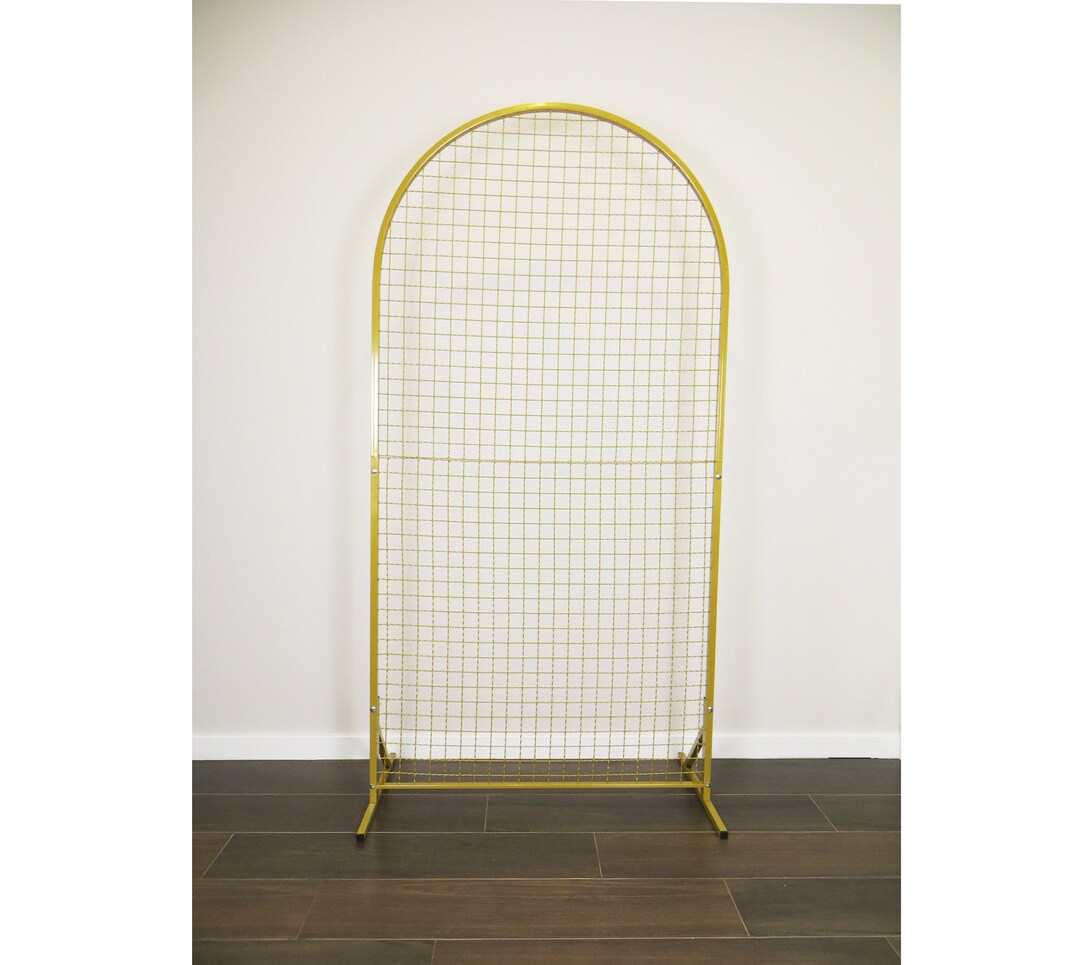 Oval Wedding Arch With Grid, Metal Wedding Arch, Wedding Arch, Ceremony ...