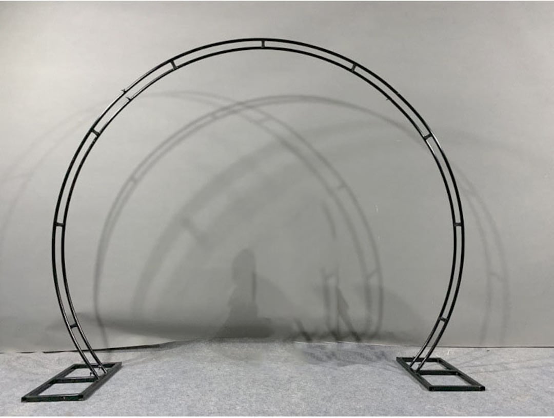 NUEVO arco de metal transitable doble Arco de boda redondo de metal ...