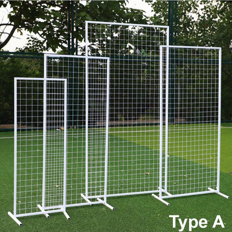 NEW. Metal Grid Screen Decoration Wedding Background white | Etsy