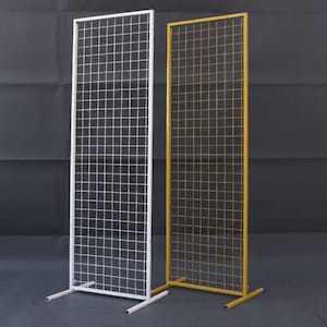 NEW. Metal Grid Screen Decoration Wedding Background (white, Gold Color ...