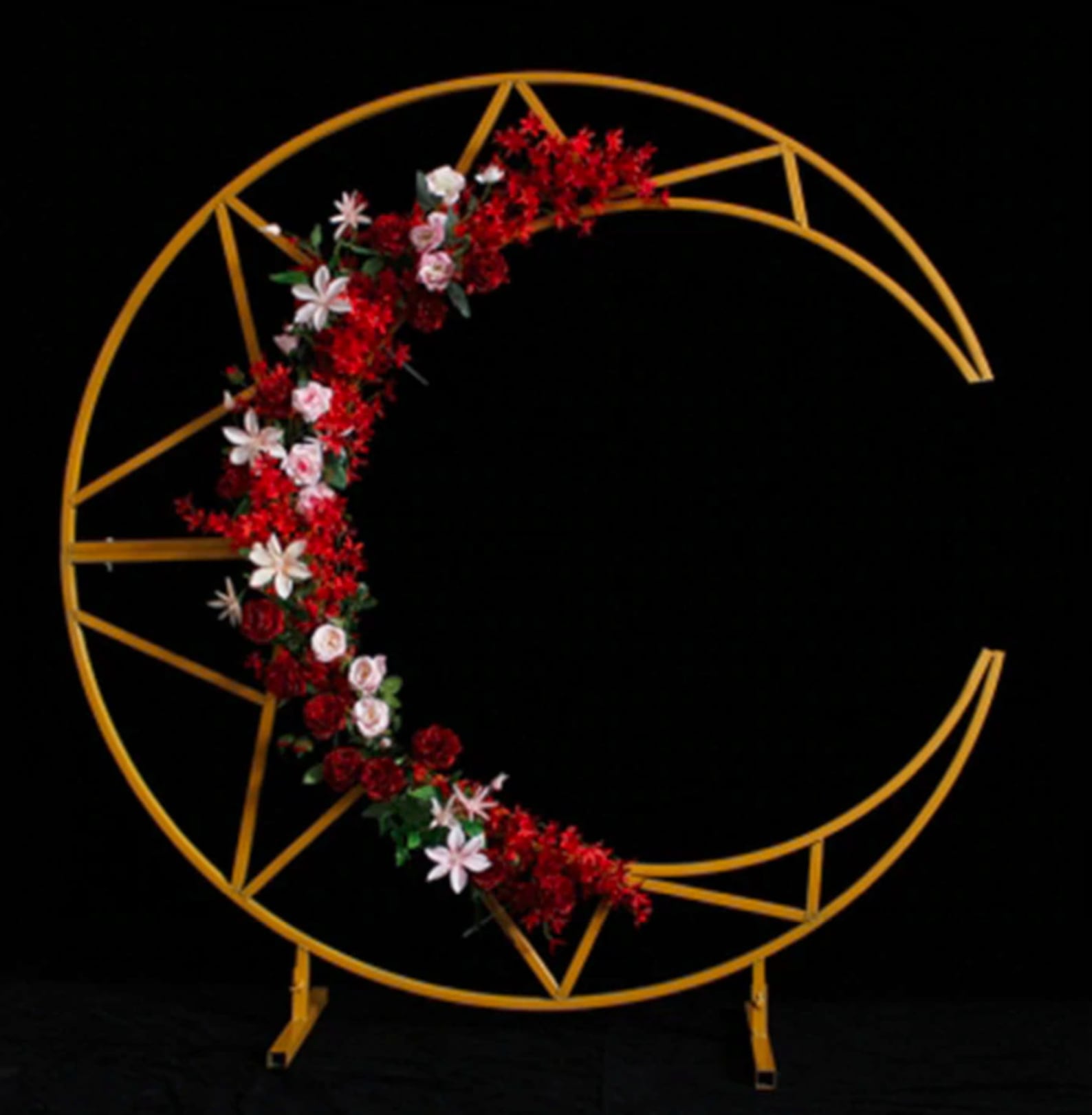 Moon Wedding Arch Wedding Ceremony Wedding Arch Decor Gold | Etsy