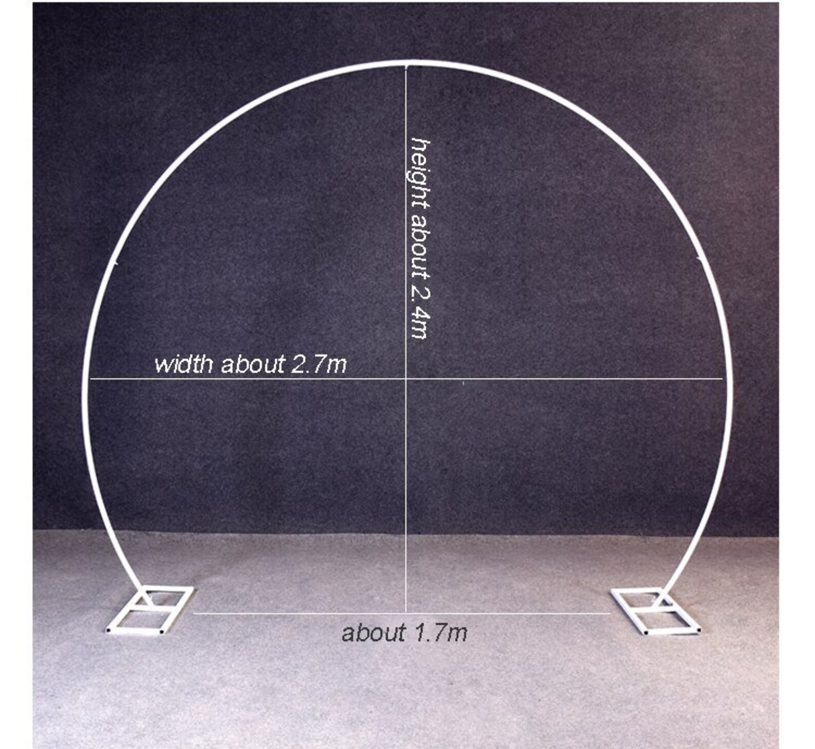 Passable metal arch Metal Round Wedding Arch Moon for weddings | Etsy