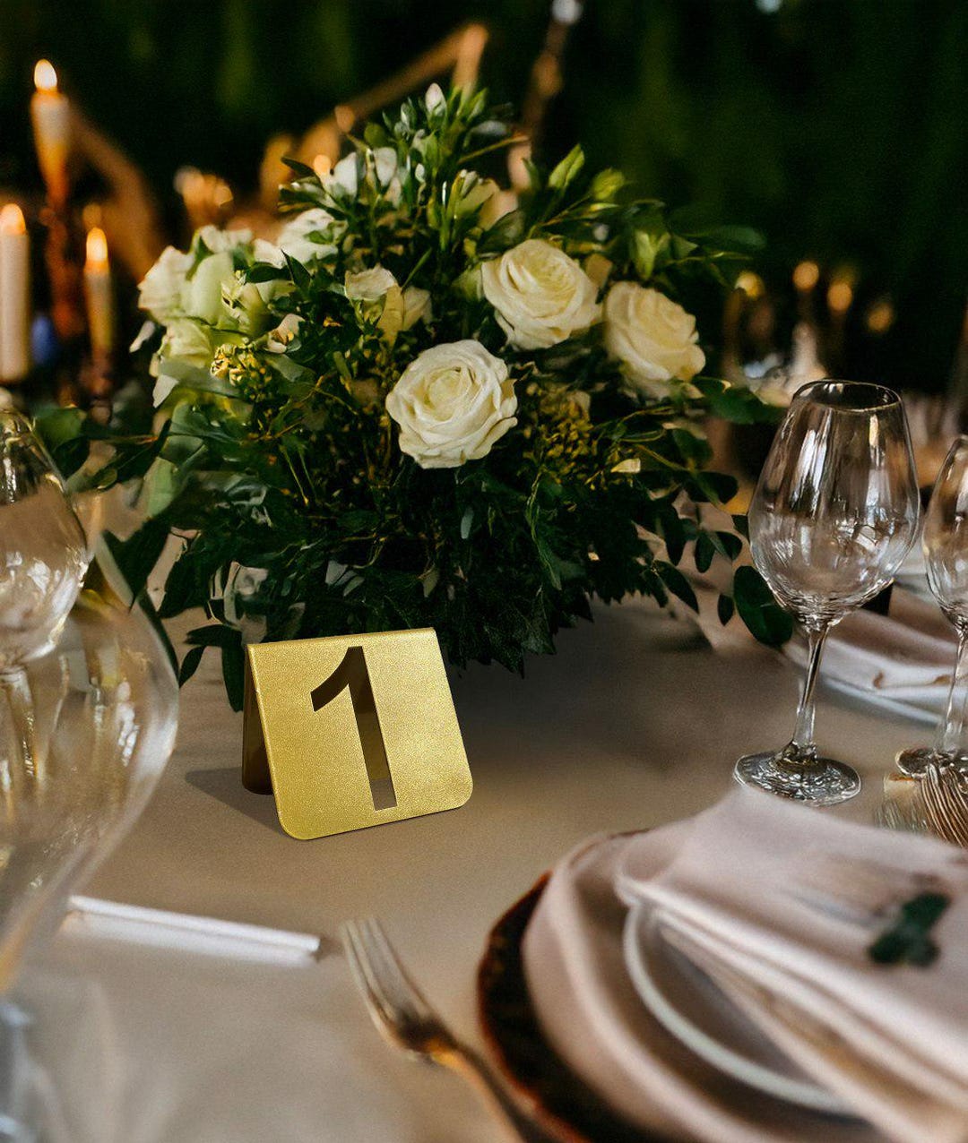 Wedding Metal Table Numbers Metal Table Number Metal Table Signs ...