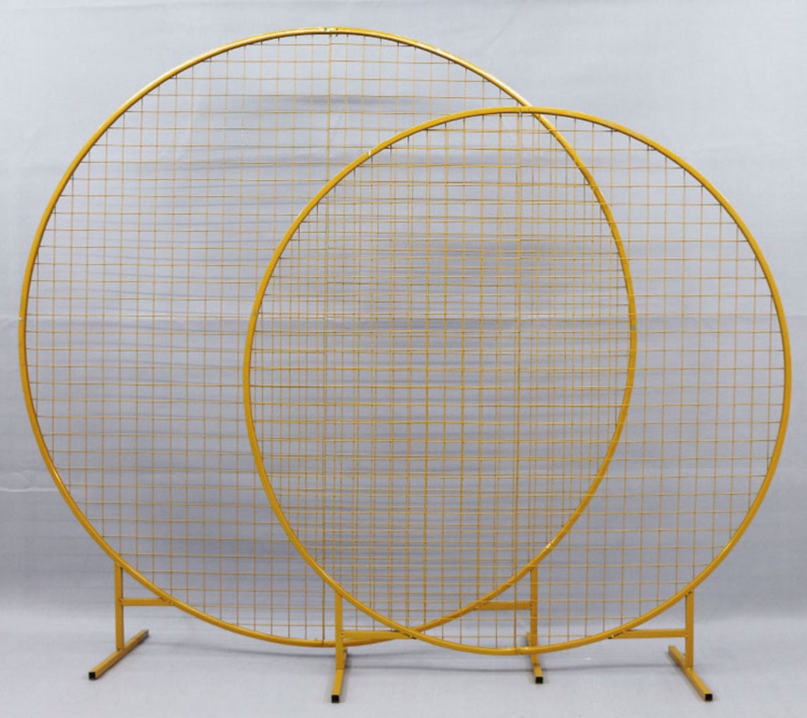 Сircle Wedding Grid Iron Arch Wedding Round Arch Ceremony - Etsy