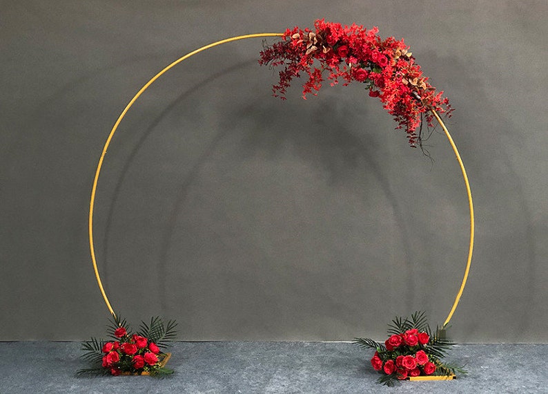 Passable Metal Arch Metal Round Wedding Arch Moon for Weddings - Etsy
