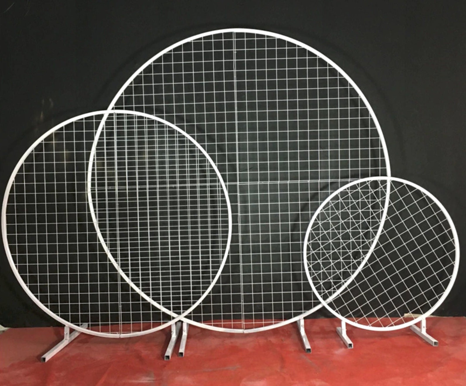 Сircle Wedding Grid Iron Arch Wedding Round Arch Ceremony - Etsy Canada