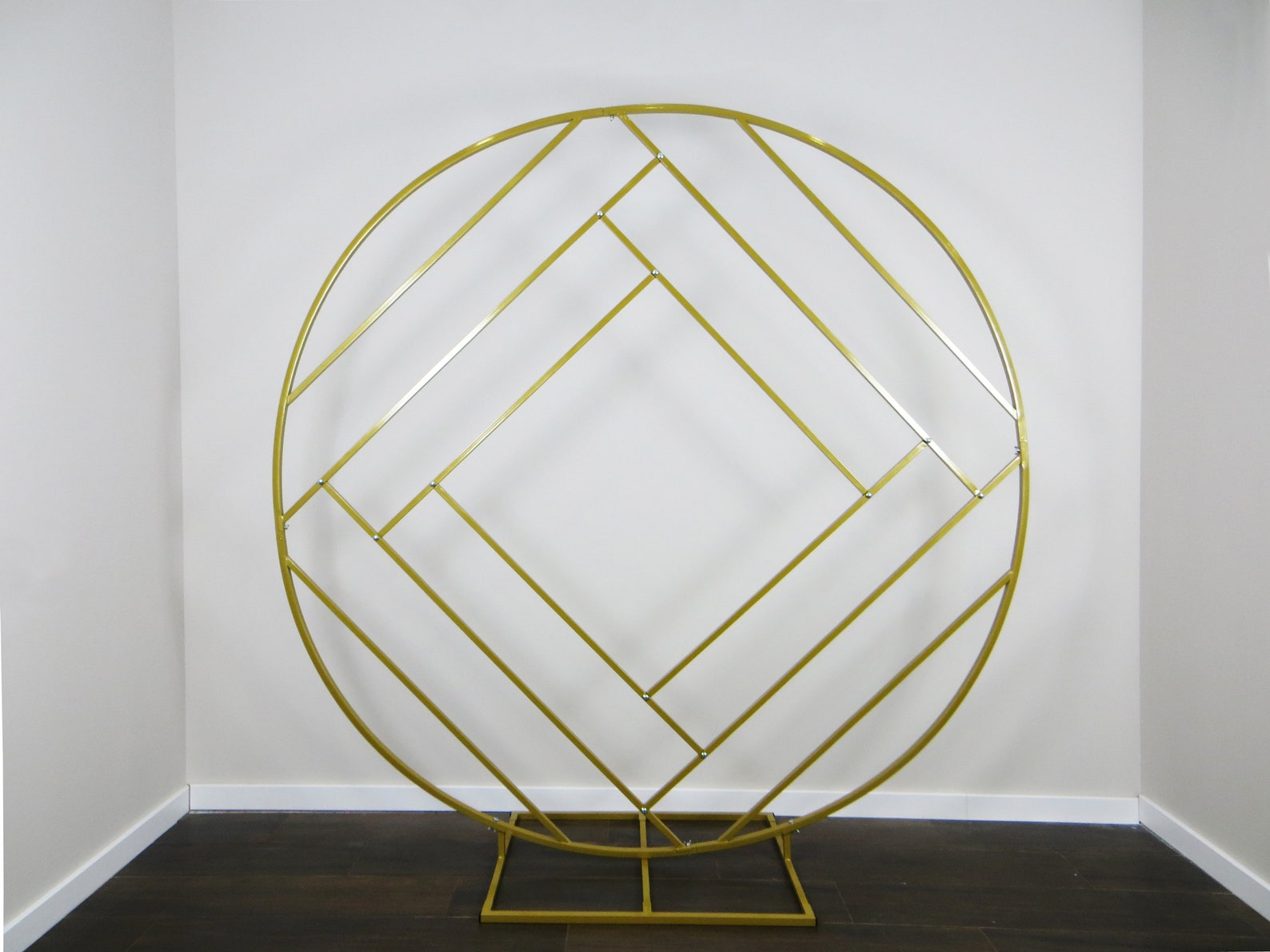 NEW Сircle and Rhomb Wedding Arch Wedding Double Round Arch - Etsy