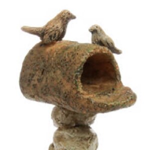 Fairy Garden Stacked Stone Mailbox With Birds / Garden Decor - Etsy