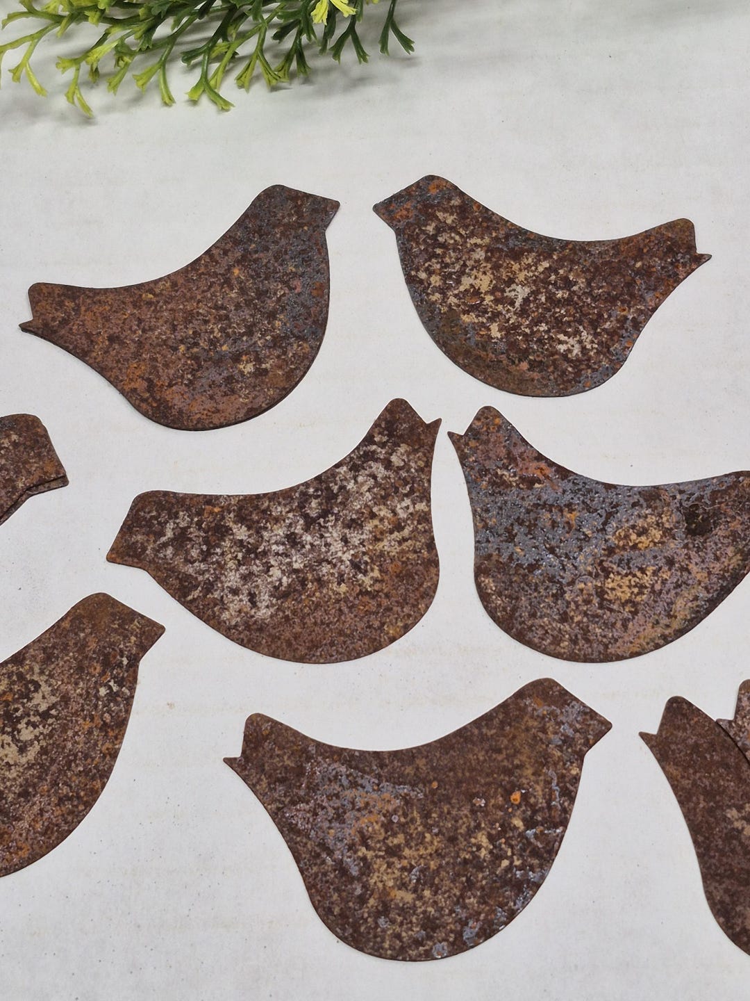 12 Rusty Bird Tin Cutouts Craft Scrapbooking Supplies Home Spring Decor ...