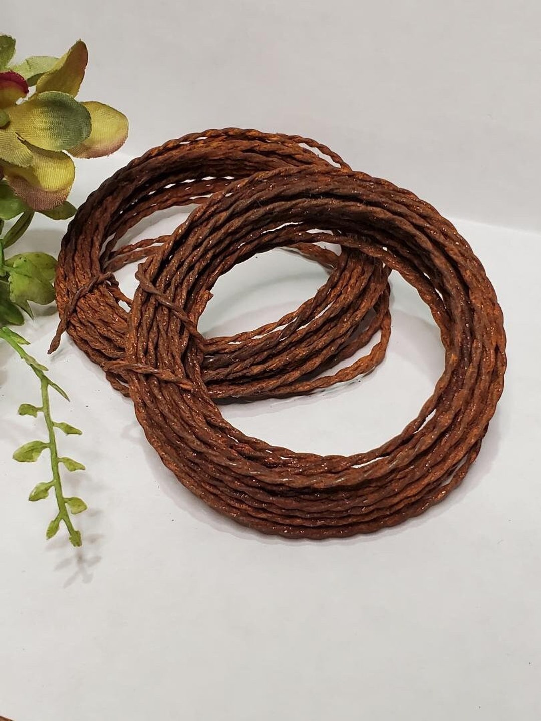 2 Rolls: 16 Gauge Rusty Twisted Wire 15 Feet Craft Supplies - Etsy