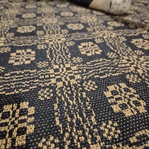 52" Square Black and Mustard Table Topper Home Decor Farmhouse Country ...