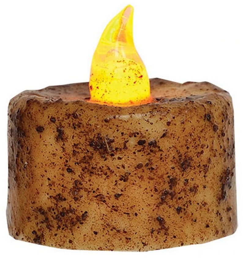 2 Primitive / Farmhouse Style Battery Operated Timer Tealights - Etsy