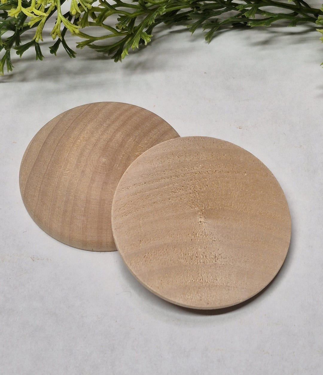 10 Wooden Domed Disc / Circle 2" X 5/16" - Craft Supplies - Etsy