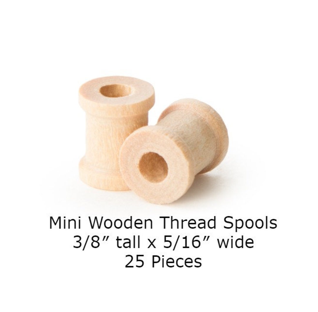 Mini / Small Unfinished Wooden Thread Spools / Craft Supplies - Etsy