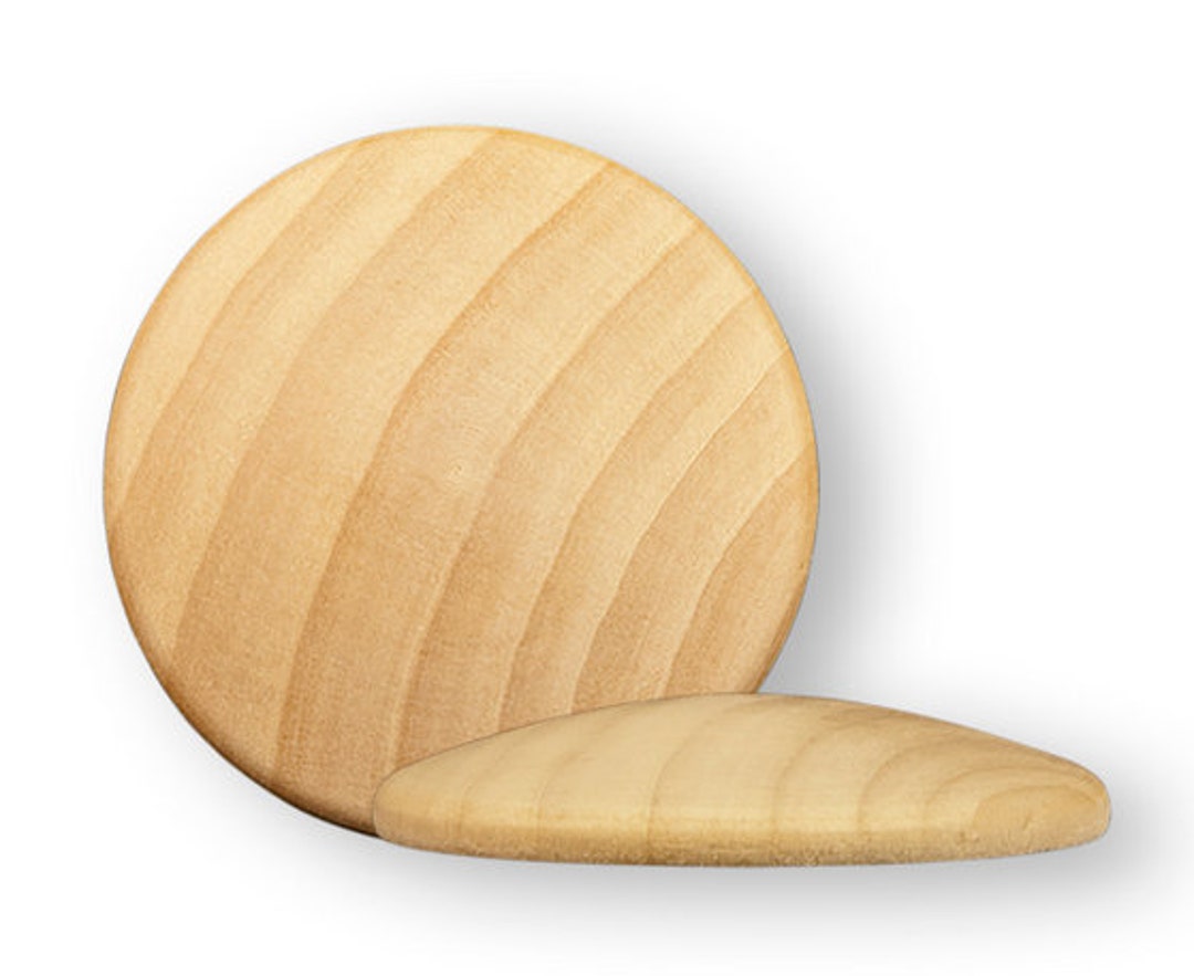 10 Wooden Domed Disc / Circle 2 X 5/16 Craft Supplies - Etsy