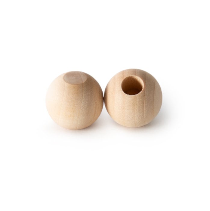 1 Round Dowel Wood End Caps 3/8 Hole Craft - Etsy UK