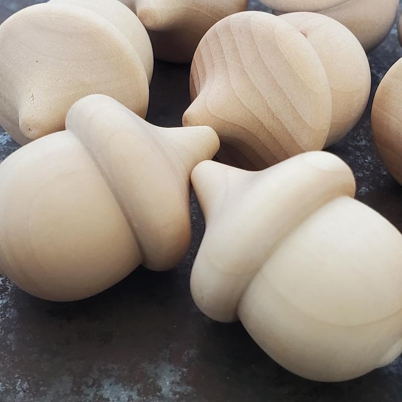Wood Acorn - Etsy