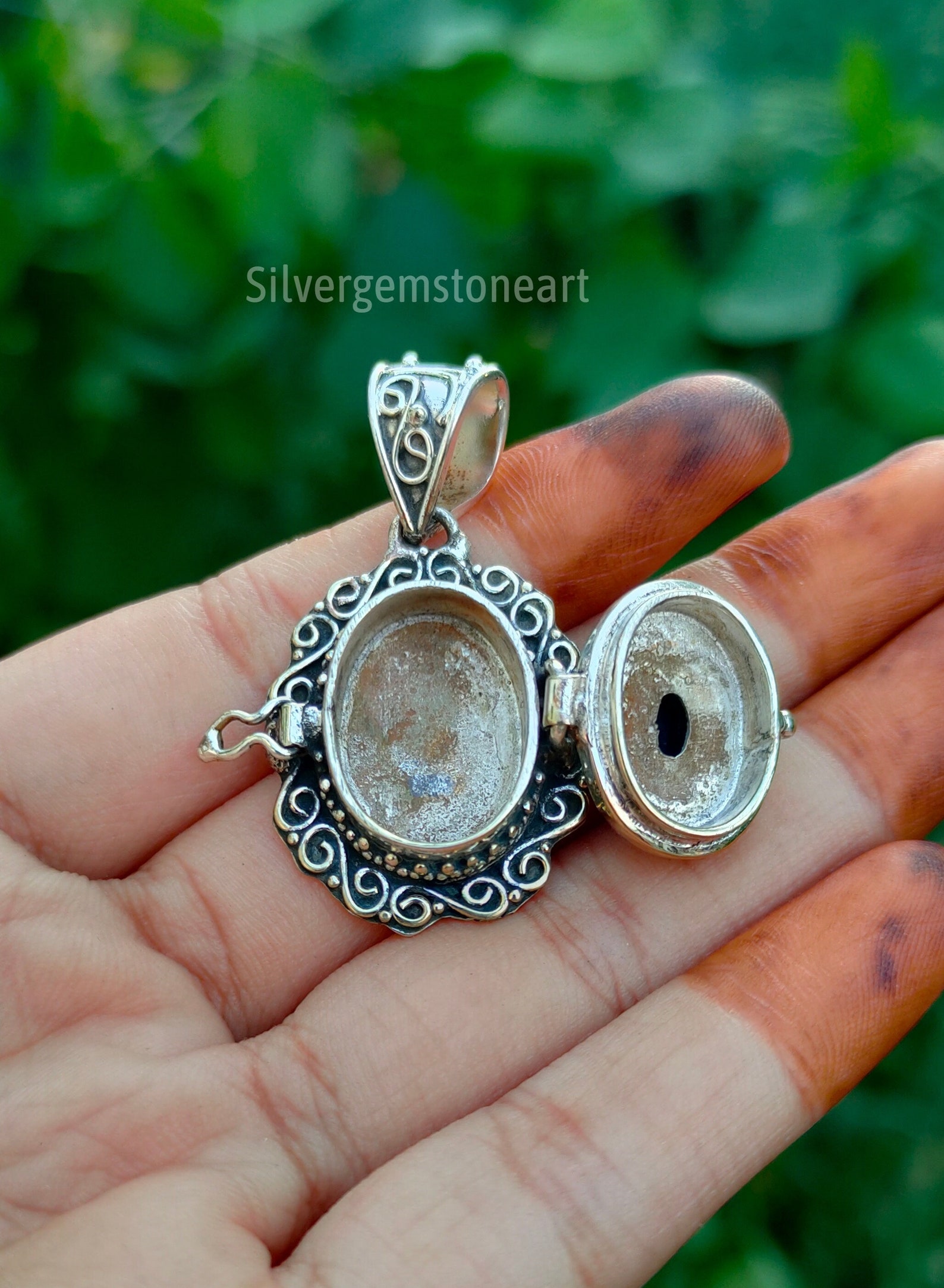 Poison Pendant Labradorite Pendant Vintage Poison Pendant | Etsy