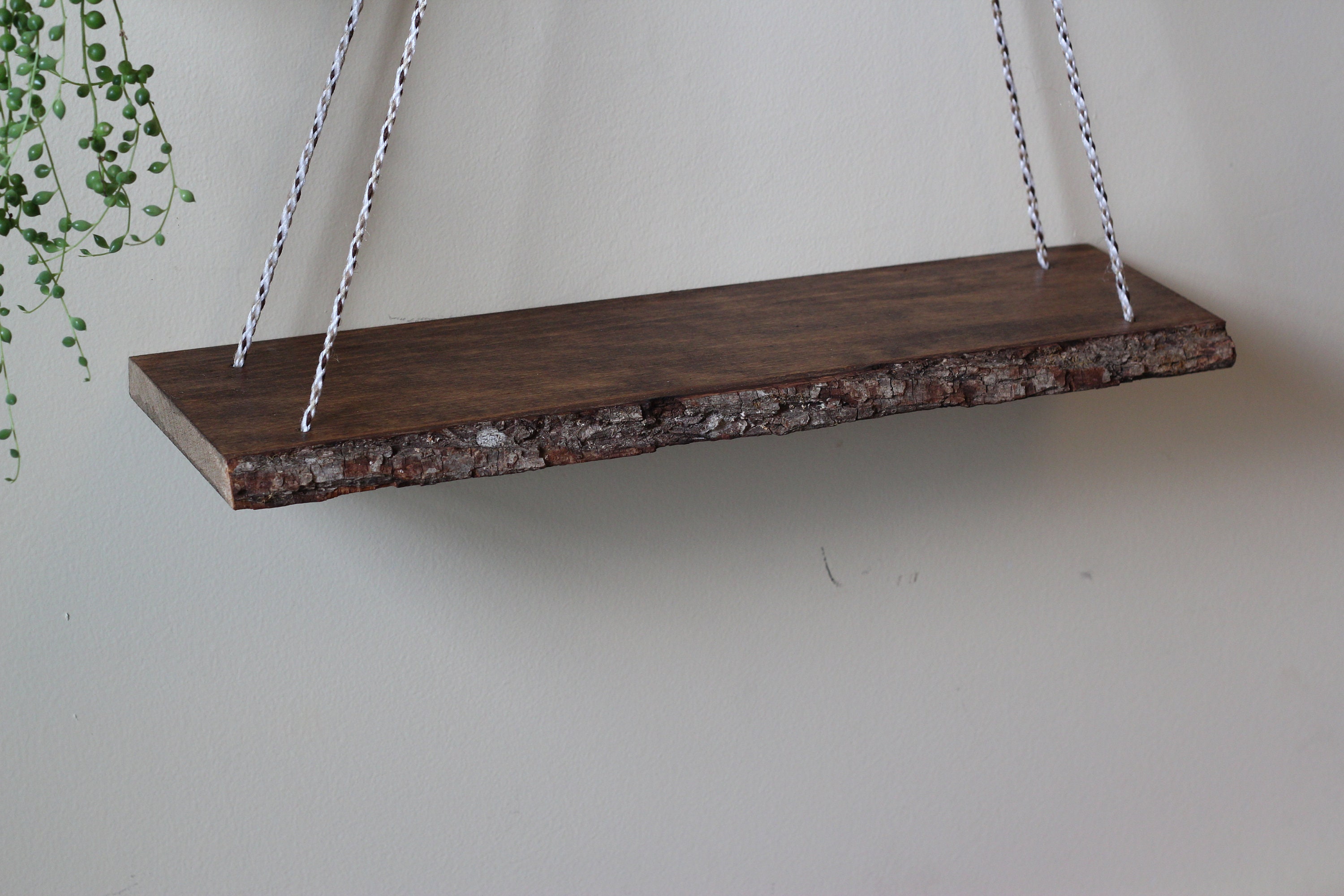 Hanging Wood Shelf Wood Shelf Hanging Shelf Shelf Wood | Etsy