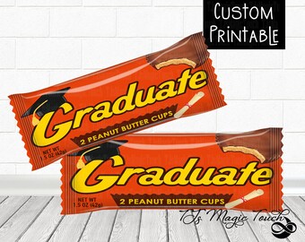Reeses Peanut Butter Cup Wrappers Graduation - Etsy